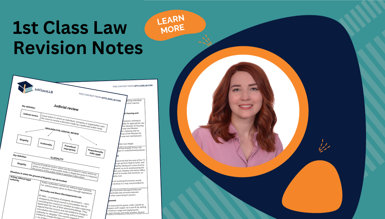 Expert First Class Law Revision Notes by an LLB Lecturer